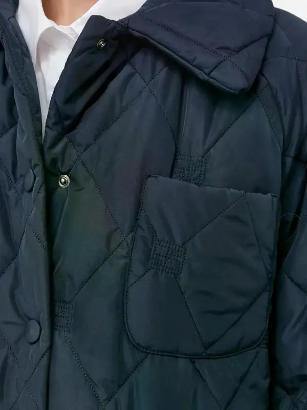 Beatrice B Diamond-pattern Quilted Coat