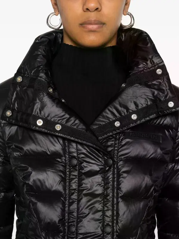 Patrizia Pepe Quilted High-neck Jacket