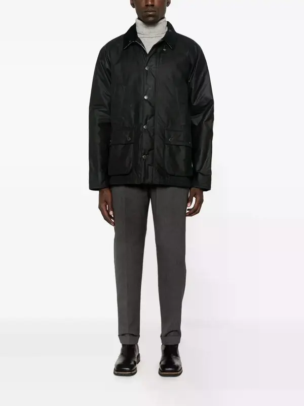 Barbour Flap-pocket Jacket With Corduroy Collar