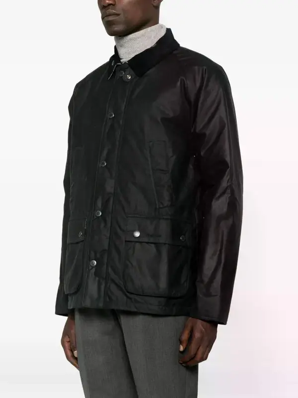Barbour Flap-pocket Jacket With Corduroy Collar
