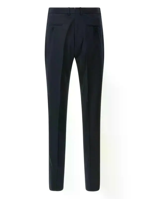 Zegna Pressed-pleat Wool Suit - Black