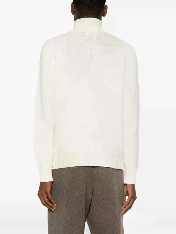 MA'RY'YA Ribbed-knit Wool Blend Sweater - Neutrals