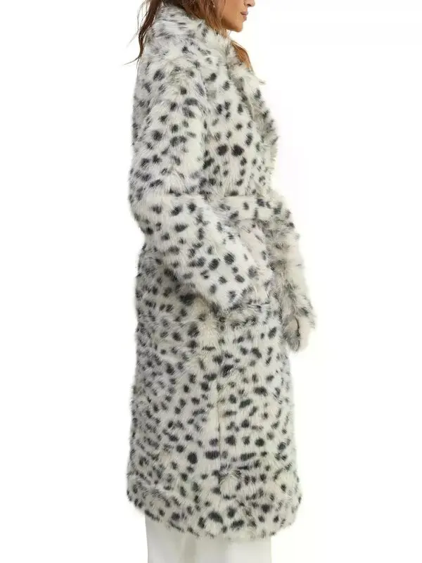 Bardot Leopard Print Belted Coat