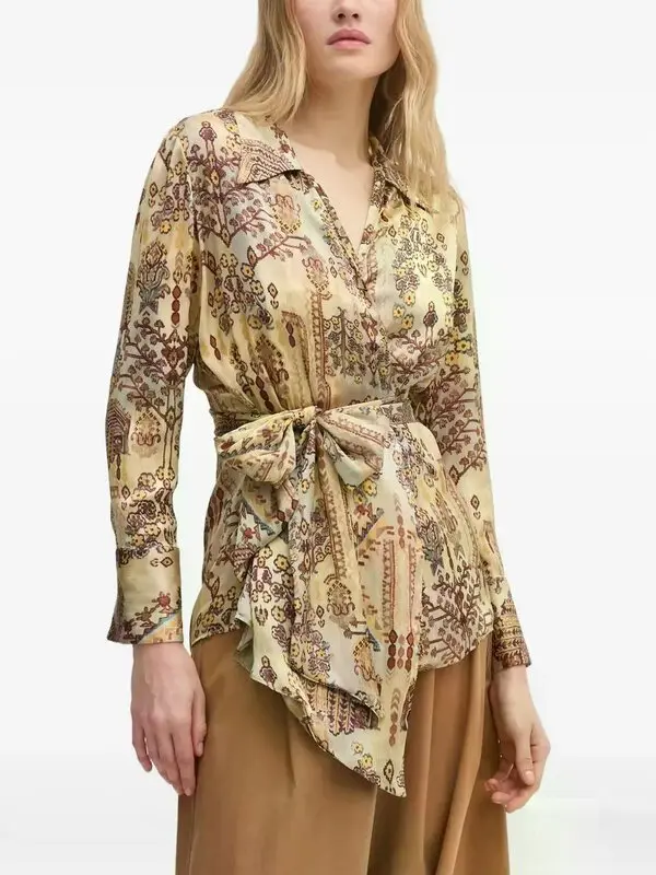 HOSS INTROPIA Patterned Silk Renata Shirt