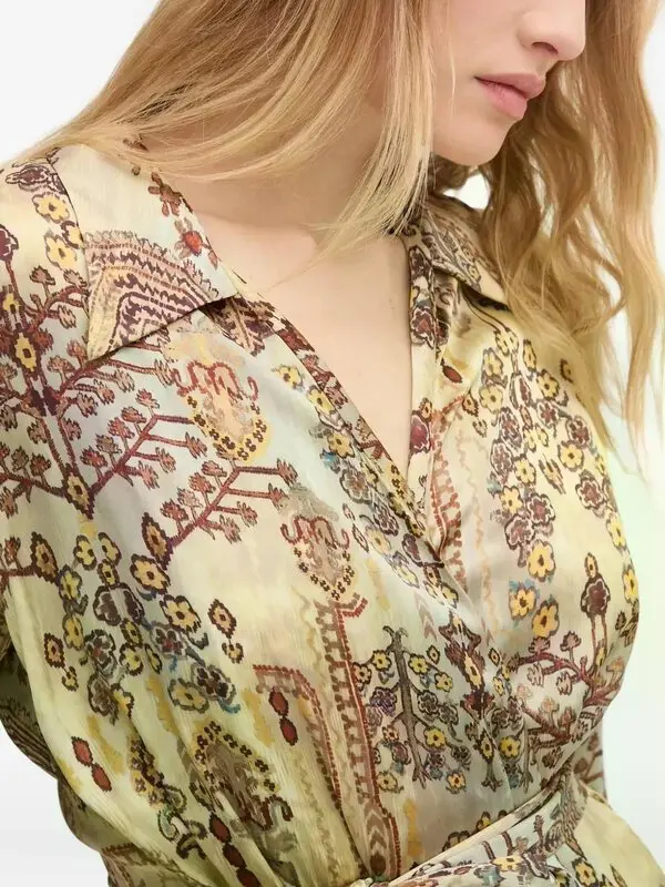 HOSS INTROPIA Patterned Silk Renata Shirt