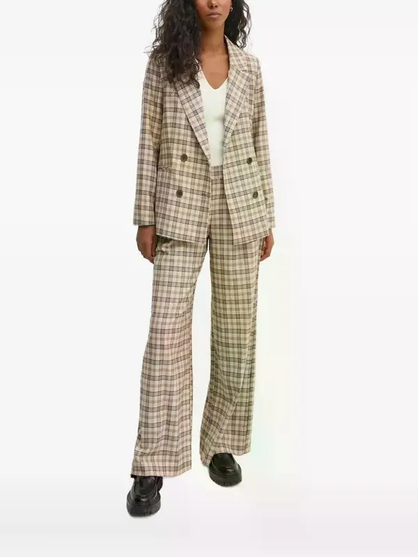 HOSS INTROPIA Checked Double-breasted Blazer