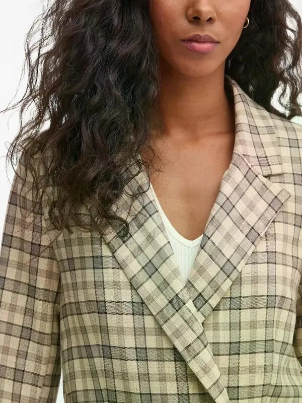 HOSS INTROPIA Checked Double-breasted Blazer
