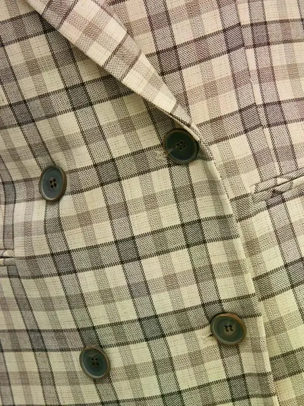 HOSS INTROPIA Checked Double-breasted Blazer