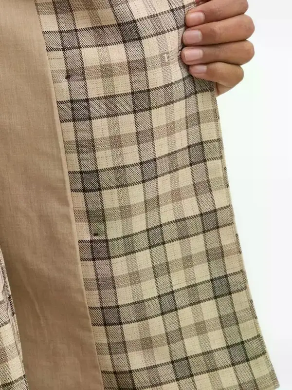 HOSS INTROPIA Checked Double-breasted Blazer