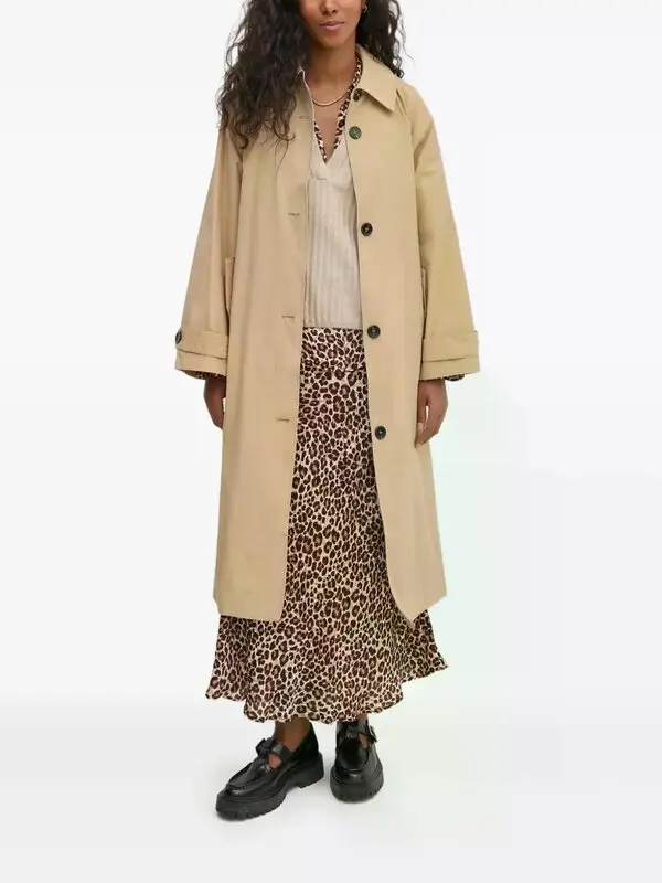 HOSS INTROPIA Button-fastening Raglan Sleeve Coat