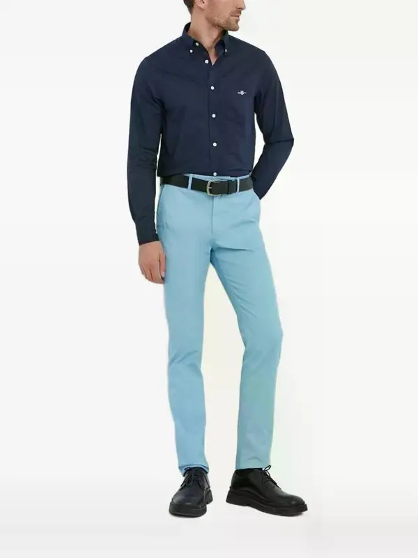 Gant Logo-embroidered Shirt - Blue