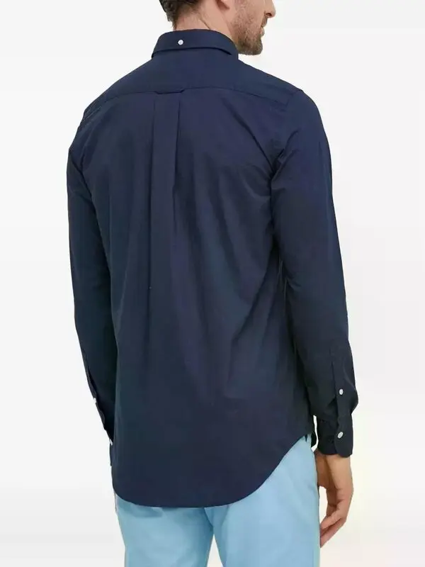 Gant Logo-embroidered Shirt - Blue