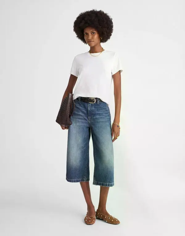 Madewell Denim Culottes - Greendale Wash
