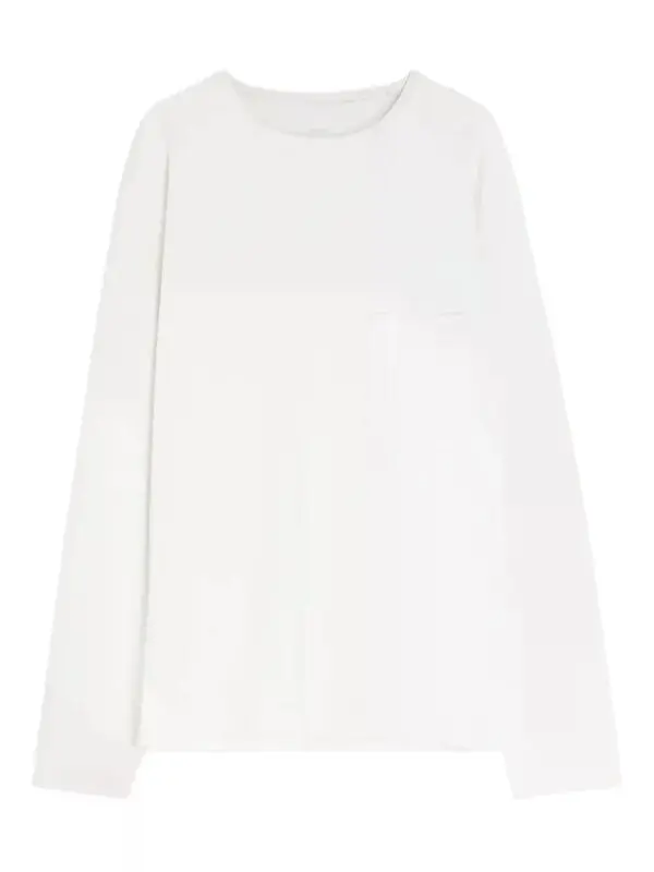 LEMAIRE Patch-pocket Long-sleeve T-shirt - White