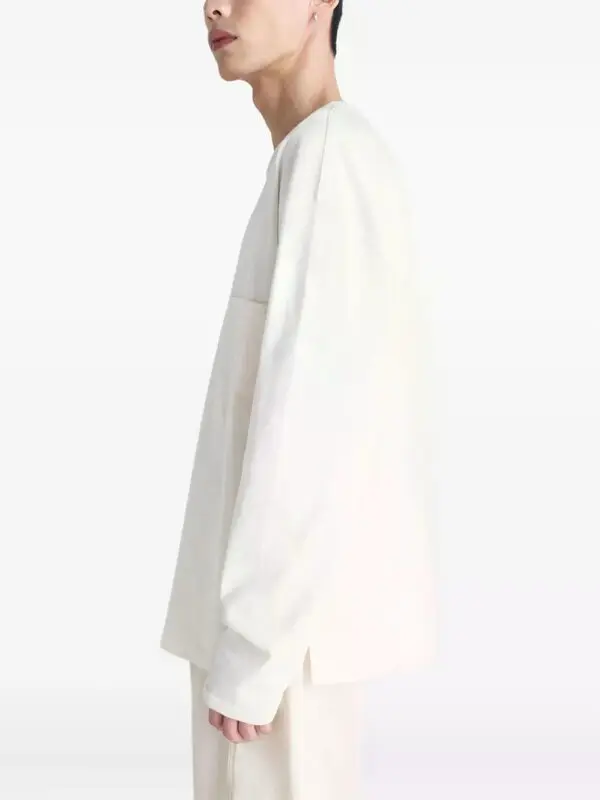 LEMAIRE Patch-pocket Long-sleeve T-shirt - White