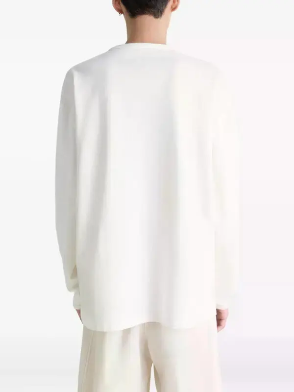 LEMAIRE Patch-pocket Long-sleeve T-shirt - White