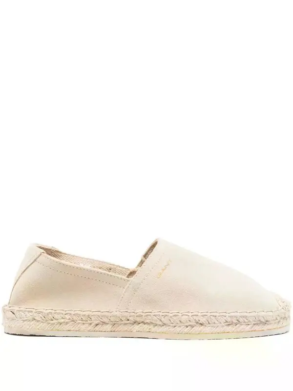 Gant Suede Flat Espadrilles - Neutrals
