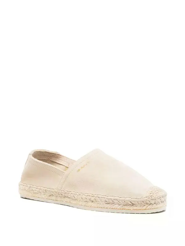 Gant Suede Flat Espadrilles - Neutrals
