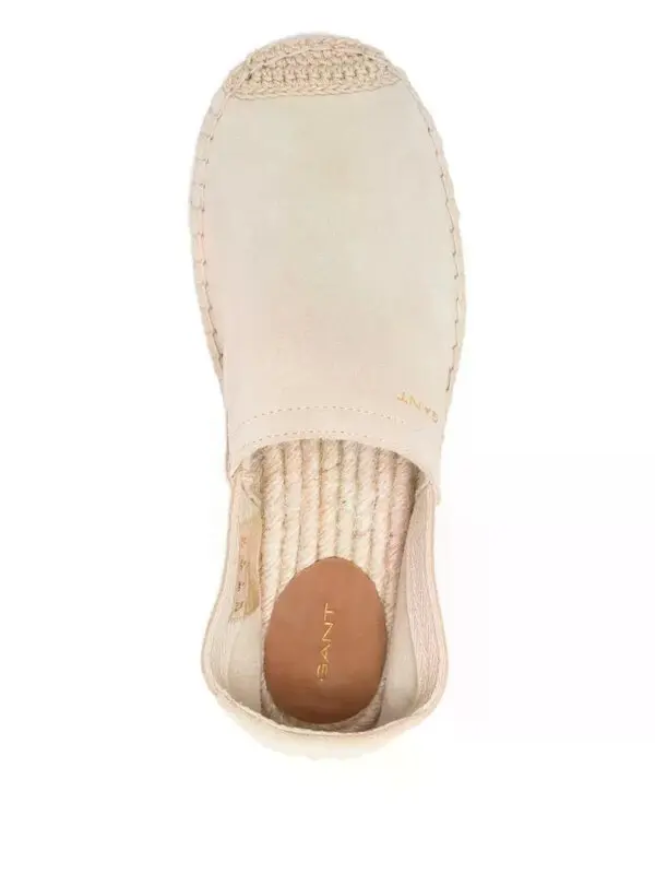 Gant Suede Flat Espadrilles - Neutrals