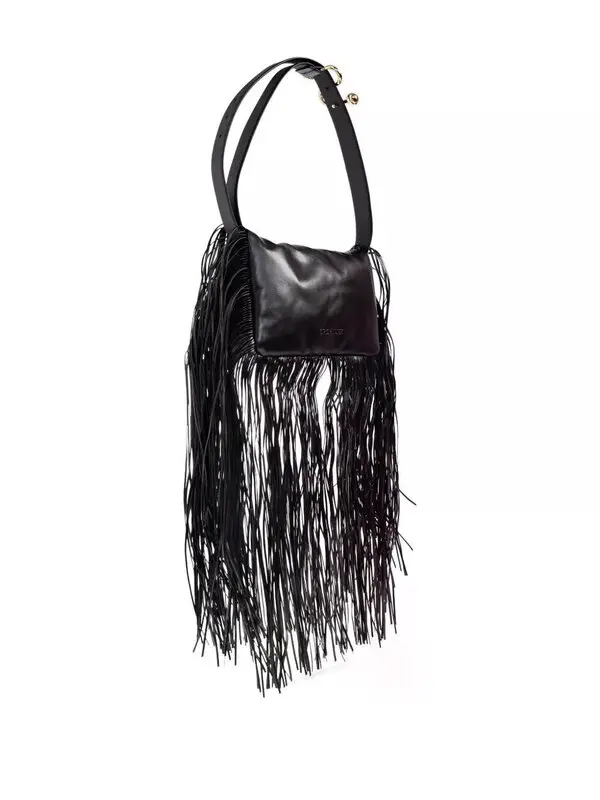 Sportmax Fringed Leather Shoulder Bag