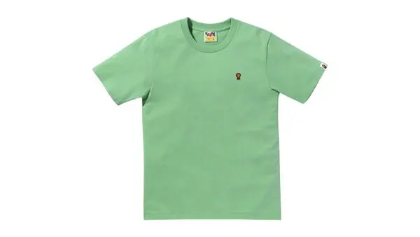 A BATHING APE Baby Milo One Point Tee Shirt - Green