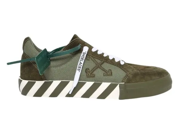 Off-White Vulc Low Sneakers - Military Green