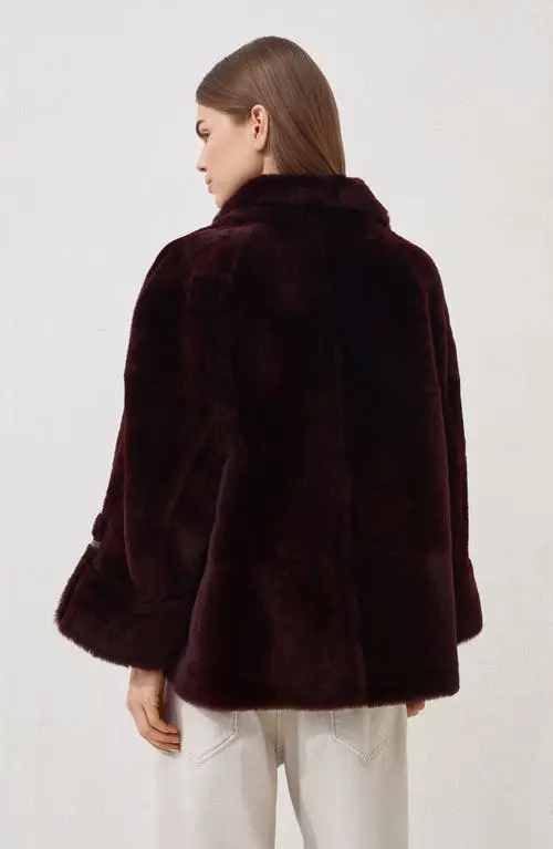 Brunello Cucinelli Shearling Reversible Outerwear - Burgundy