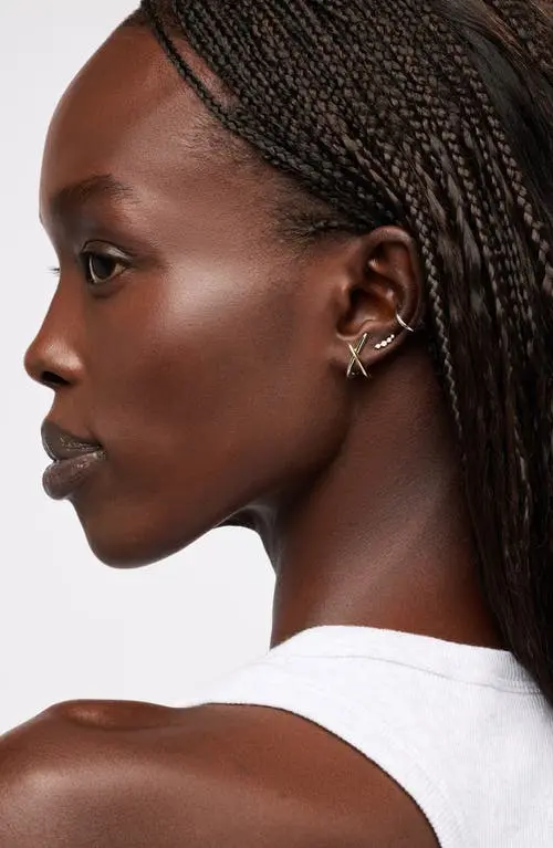 ANA LUISA Sloane Stud Earrings - Two Tone