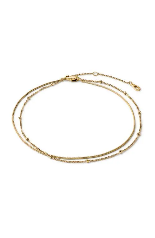 ANA LUISA Thallie Anklet - Gold