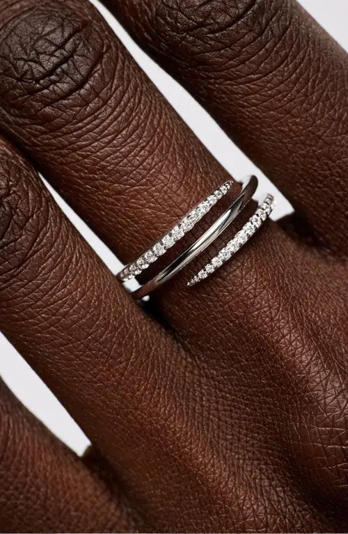 ANA LUISA Rhodium-plated Claw Ring - Silver