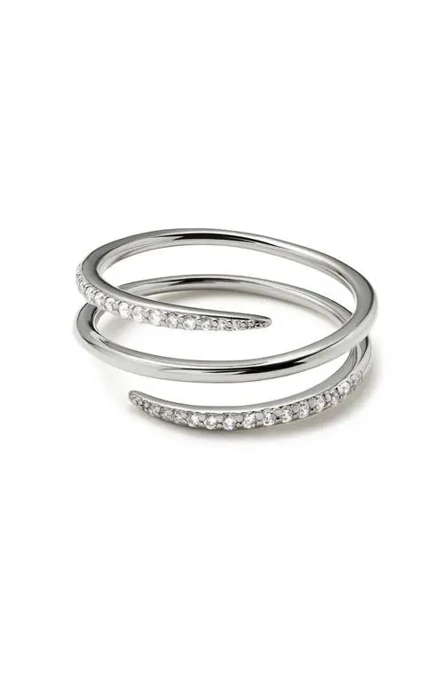 ANA LUISA Rhodium-plated Claw Ring - Silver