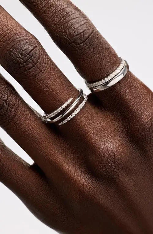 ANA LUISA Rhodium-plated Claw Ring - Silver