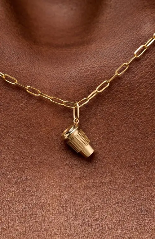 ANA LUISA Coffee Charm Chain Necklace