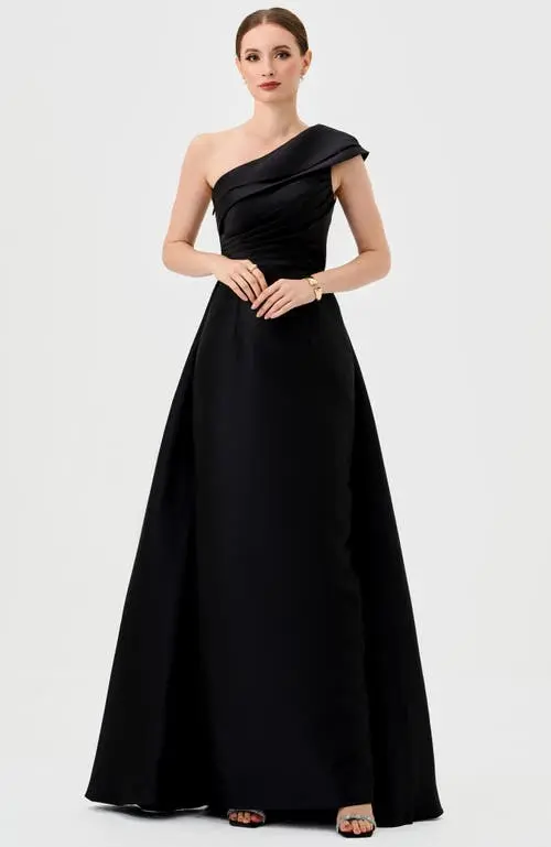 BARIANO Tallulah One-shoulder Gown - Black