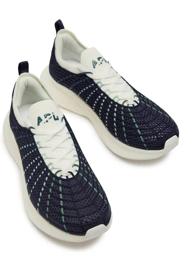 Apl Techloom Zipline Knitted Sneakers - Navy