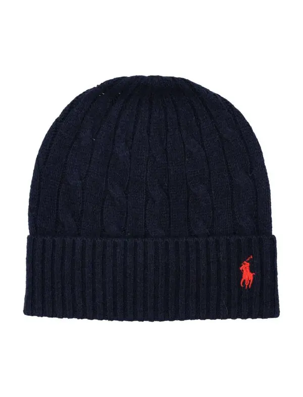 Ralph Lauren Cable Wool-cashmere Beanie - Hunter Navy
