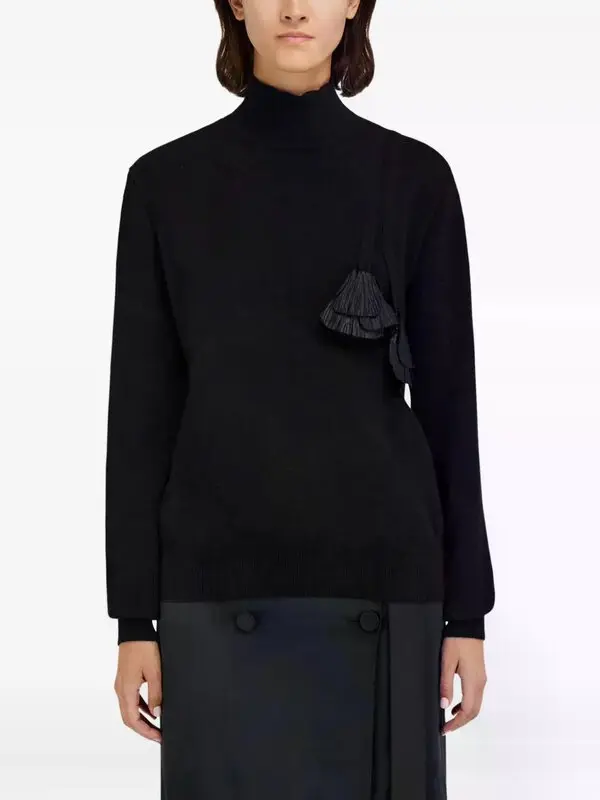 FERRAGAMO Pleated-tassel Sweater