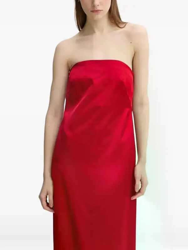 A.L.C. Strapless Satin Maxi Dress