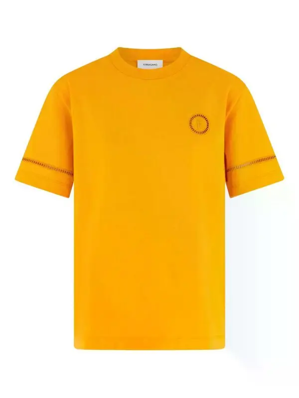FERRAGAMO Logo-embellished Crew-neck T-shirt