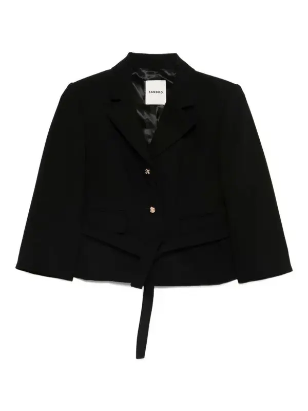 Sandro Belted Tailored Jacket