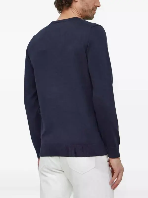 Gant Logo-embroidered Crew-neck Sweater
