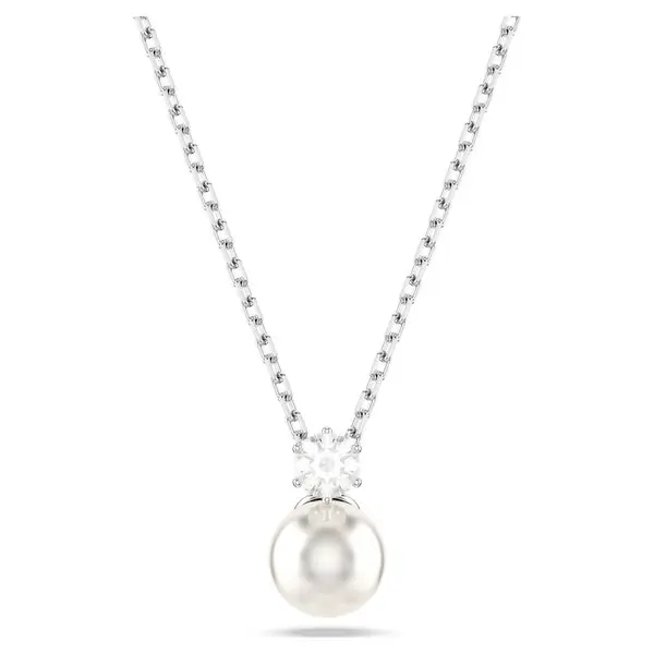 SWAROVSKI Matrix Rhodium-plated Pendant - White