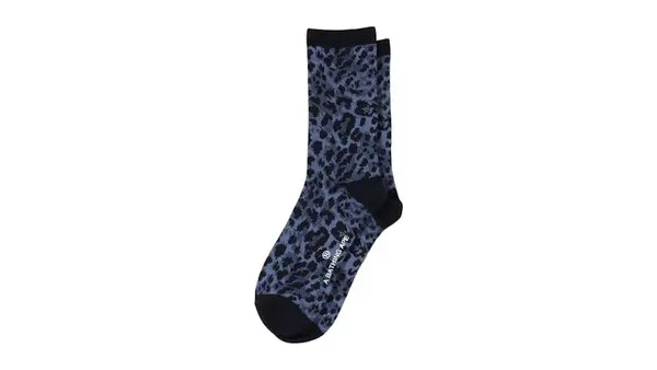 BAPE Patterned Socks - Navy Blue