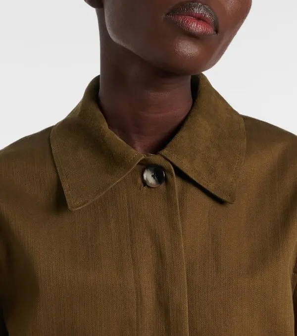 Proenza Schouler Angela Herringbone Cotton Jacket