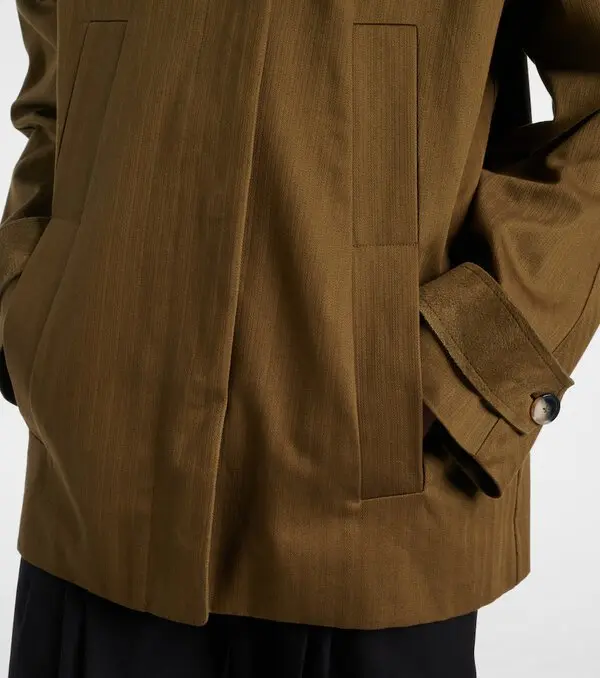Proenza Schouler Angela Herringbone Cotton Jacket