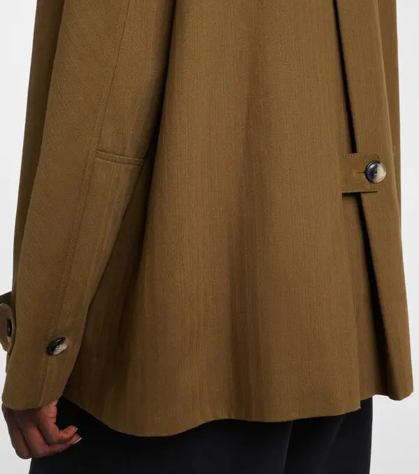 Proenza Schouler Angela Herringbone Cotton Jacket