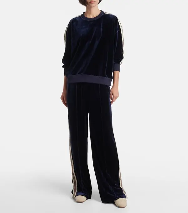 The Upside Monaco Freya High-rise Velour Sweatpants