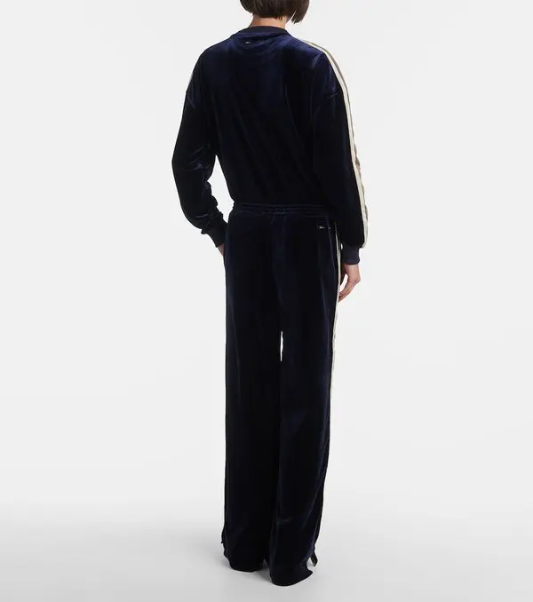 The Upside Monaco Freya High-rise Velour Sweatpants