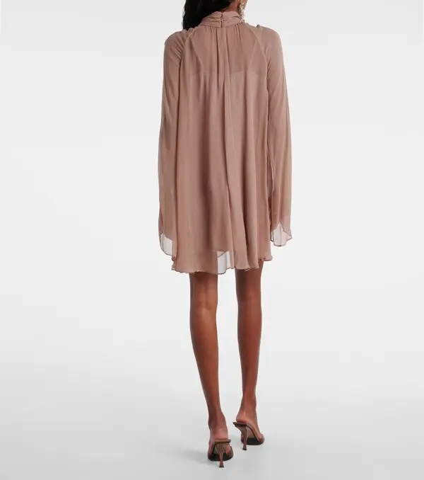 Staud Esther Chiffon Minidress