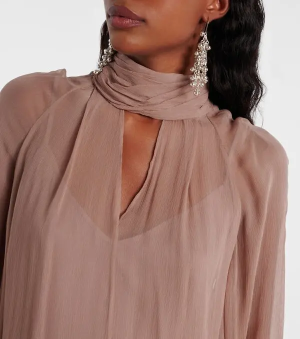 Staud Esther Chiffon Minidress